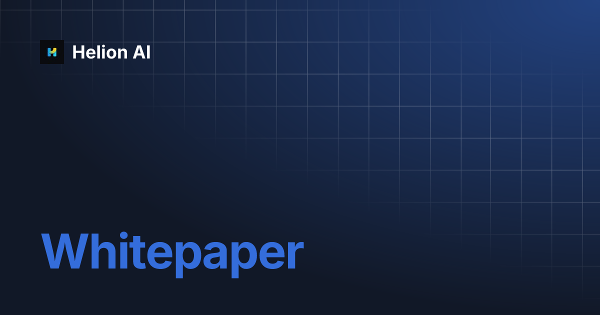 Whitepaper | Helion AI