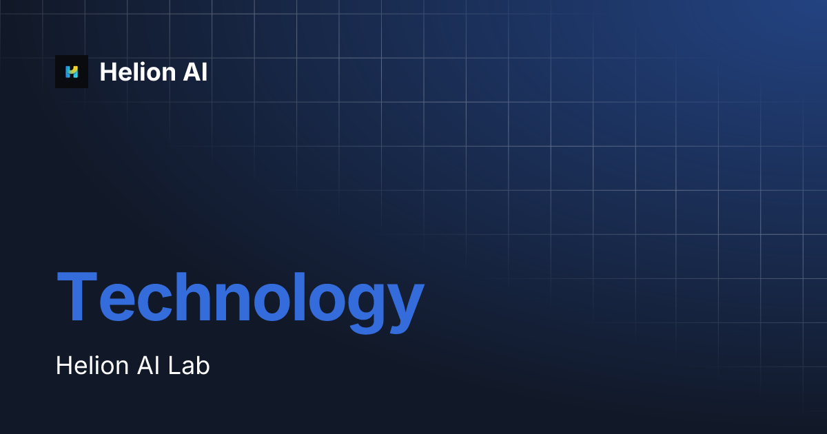 Technology | Helion AI